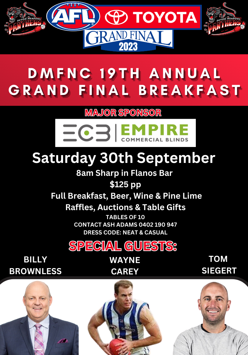 2023 GRAND FINAL BREAKFAST | DMFNC